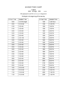 24 Time Chart - timechartprintables.com