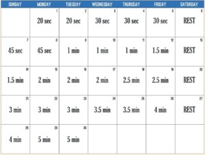 Plank Time Chart - timechartprintables.com