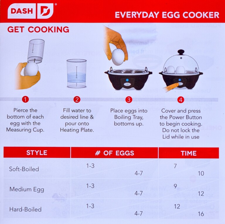 Egg Cooker Time Chart - timechartprintables.com
