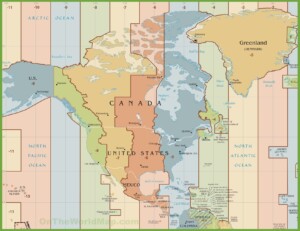 North American Time Zones Chart - timechartprintables.com